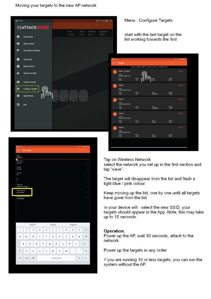 1. Access Points & Usage - AttackSense - Interactive Electronic Targets for training & leisure